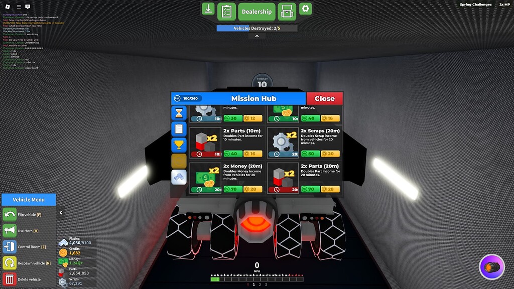Mission Hub GUI broken - CC2 Bugs - Car Crushers Forum