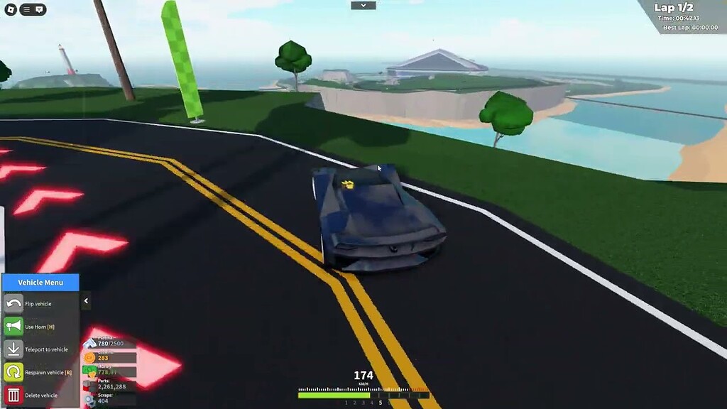 Ridge Rock Highland circuit braking light bug - CC2 Bugs - Car Crushers Forum