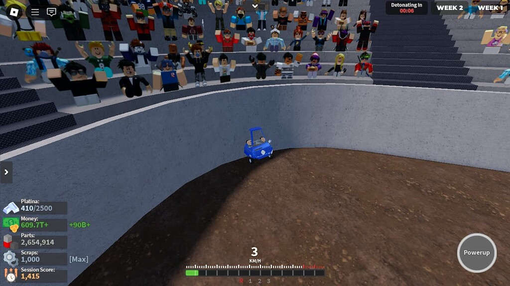 In the derby arena map, you can go through the rounded corners of the ...