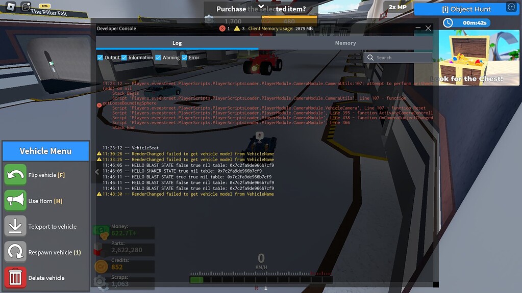 Purchase upgrade UI showing up in facility - CC2 Bugs - Car Crushers Forum