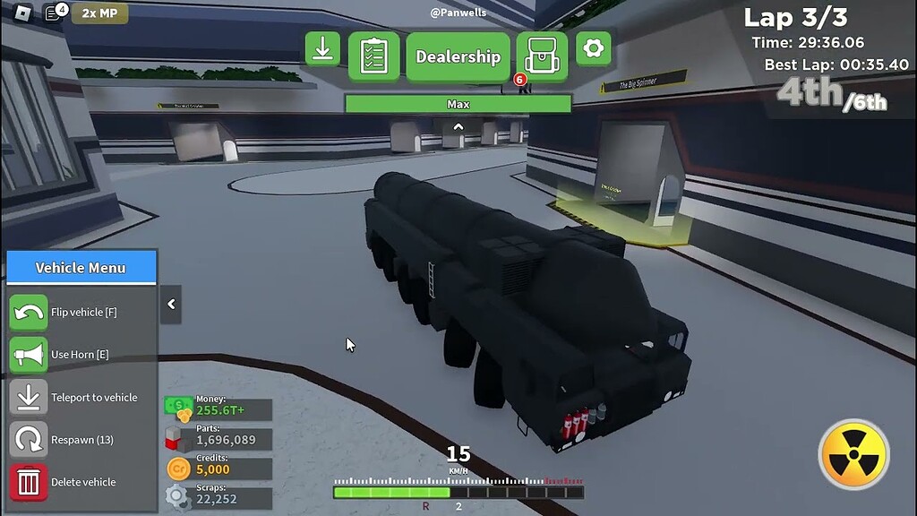 Respawn button bug - CC2 Bugs - Car Crushers Forum