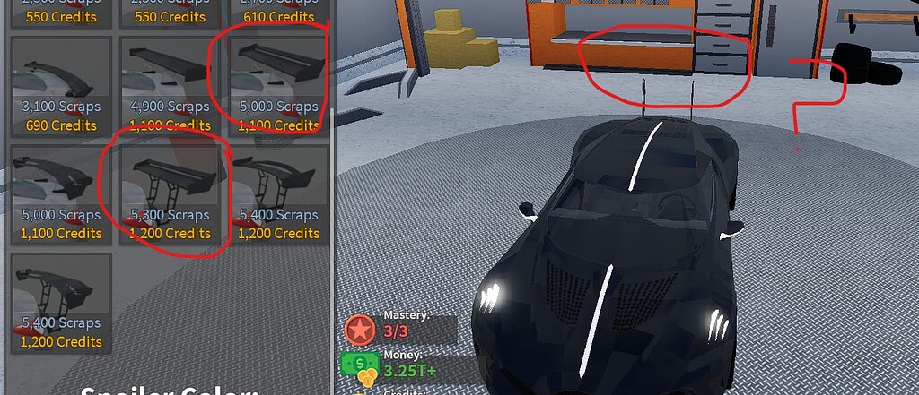 Missing Spoiler on Bugatti La Voiture Noire - CC2 Bugs - Car Crushers Forum