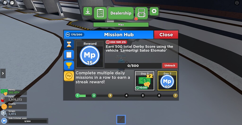 Mission derby bug - CC2 Bugs - Car Crushers Forum