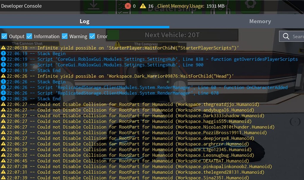 CC2 Bug for airtime - CC2 Bugs - Car Crushers Forum