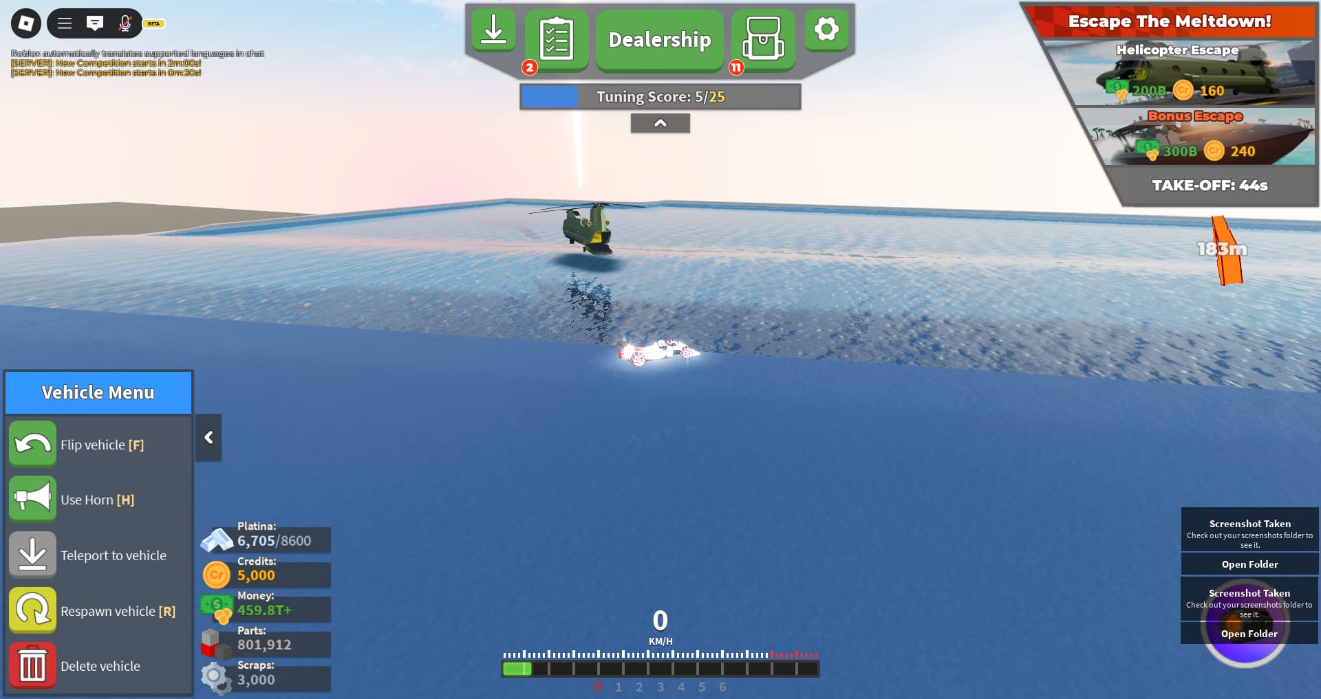 Helicopter spawns on water - CC2 Bugs - Car Crushers Forum