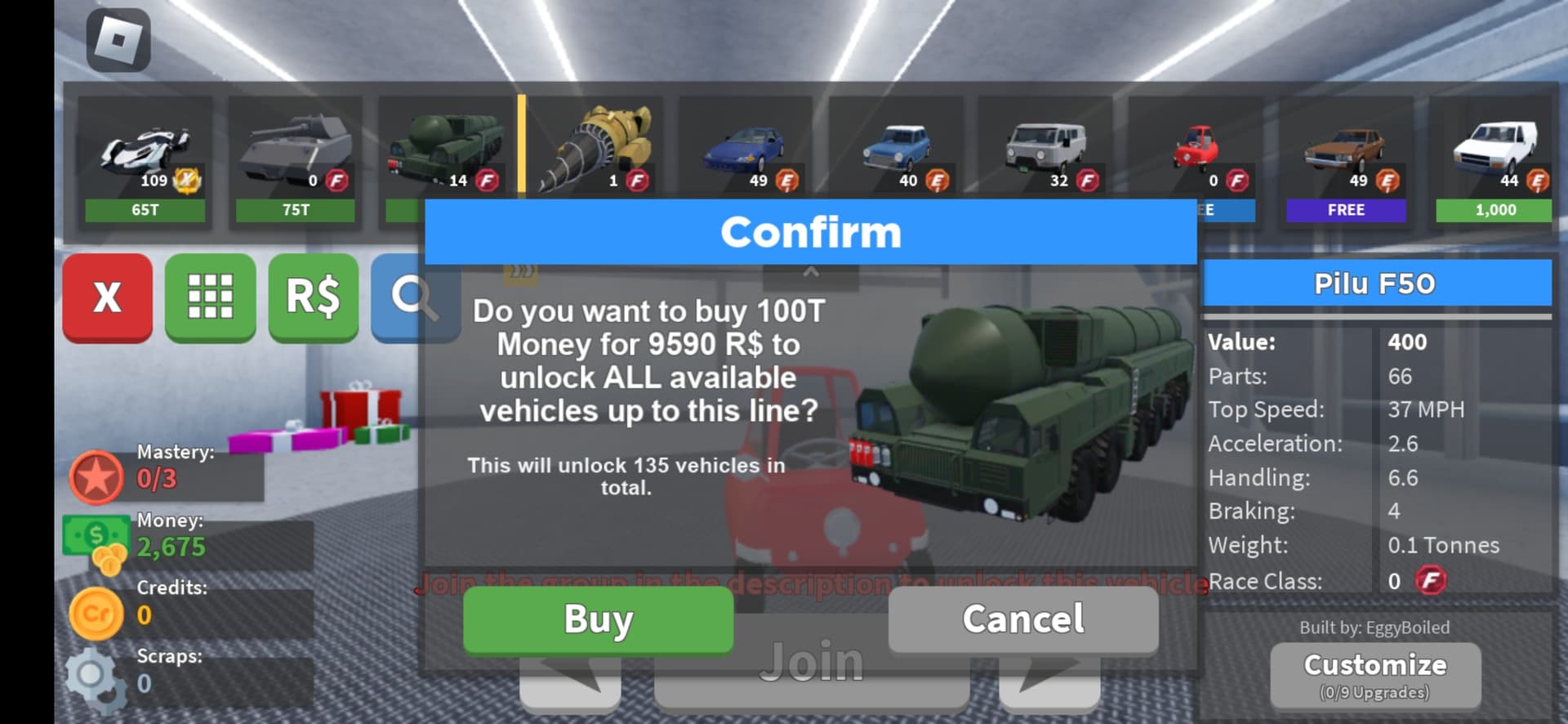 Broken feature - CC2 Bugs - Car Crushers Forum