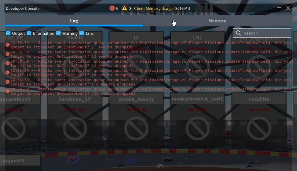 FFA Vehicle Selection bug - CC2 Bugs - Car Crushers Forum