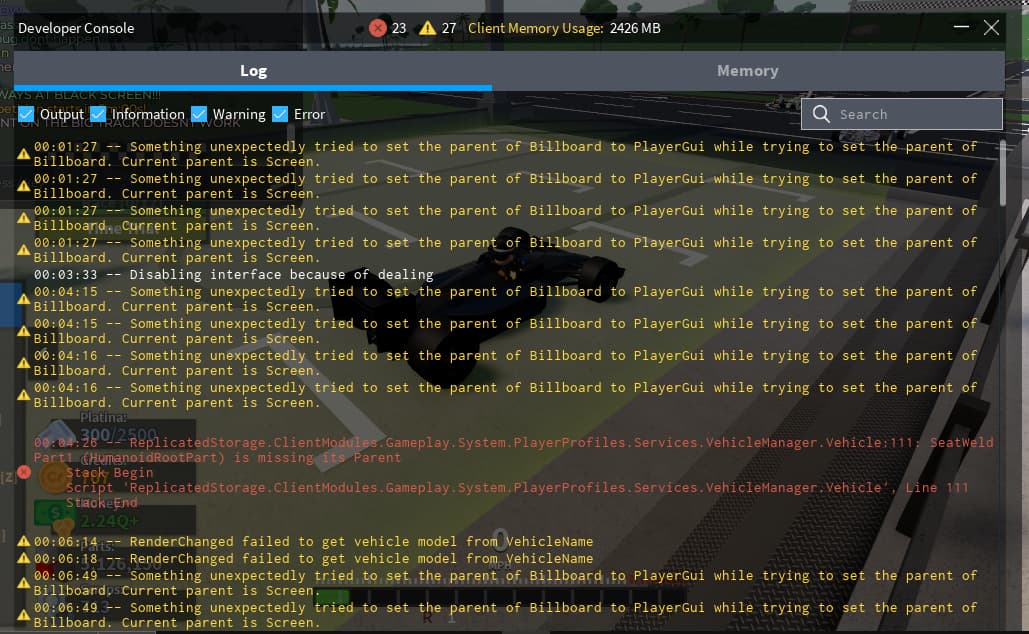 Ridge rock race black screen bug - CC2 Bugs - Car Crushers Forum