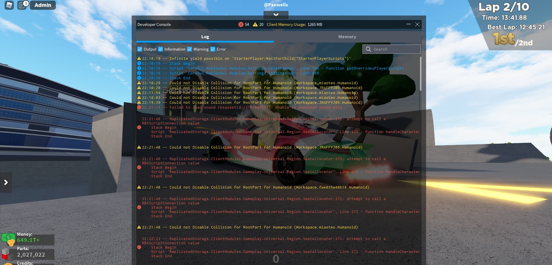 Car gets stuck in the race - CC2 Bugs - Car Crushers Forum