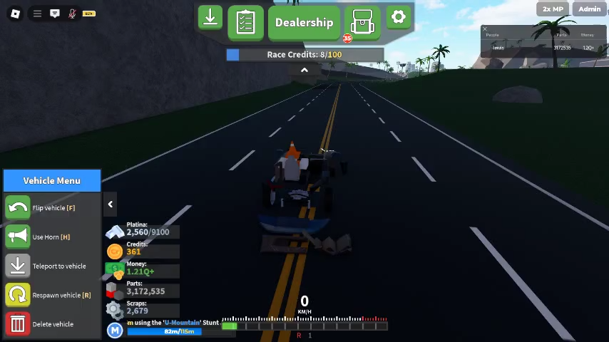 U-mountain SUV jump isn't registering - CC2 Bugs - Car Crushers Forum