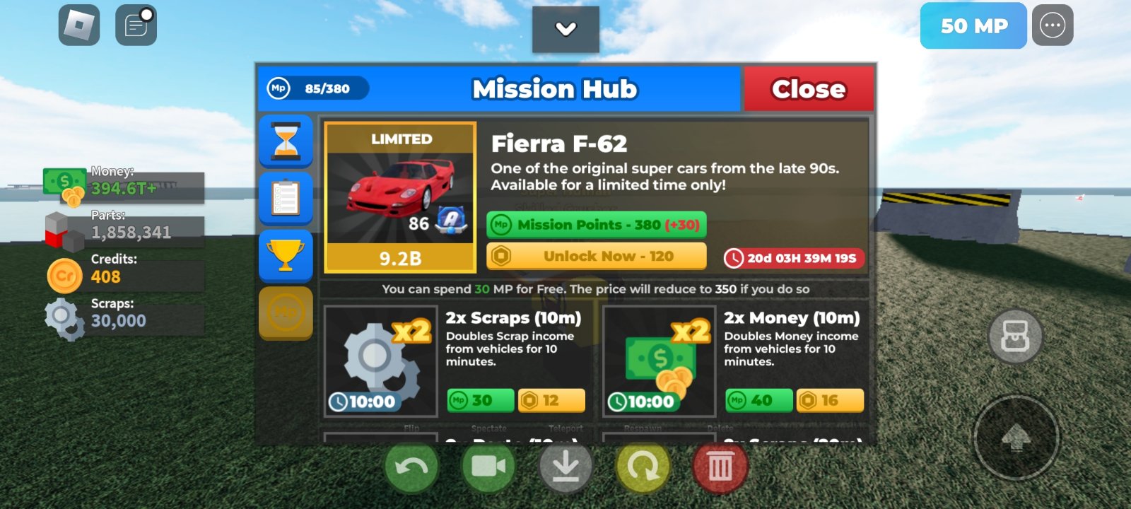 No MP discount - CC2 Bugs - Car Crushers Forum