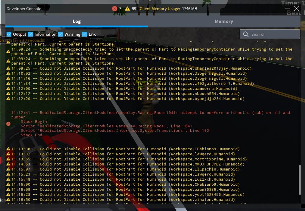 The Neverending Race Bug - CC2 Bugs - Car Crushers Forum